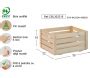 Caisse De Rangement En Pin Massif Home Box Moyenne
