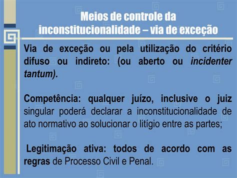 PPT CONTROLE DE CONSTITUCIONALIDADE PowerPoint Presentation Free