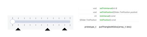 Python QSlider Add Special Tick Markers At Arbitrary Indices