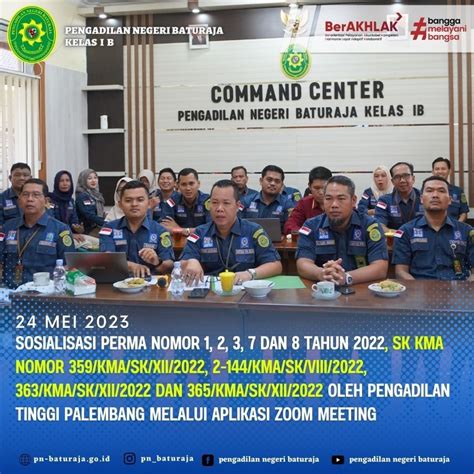 Sosialisasi Perma Nomor 1 2 3 7 Dan 8 Tahun 2022 SK KMA Nomor 359
