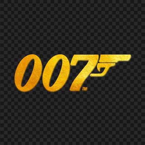 HD 007 James Bond Gold Logo Transparent PNG Citypng