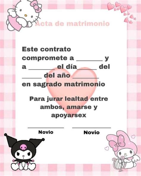 Actas de Matrimonio para ceremonias simbólicas