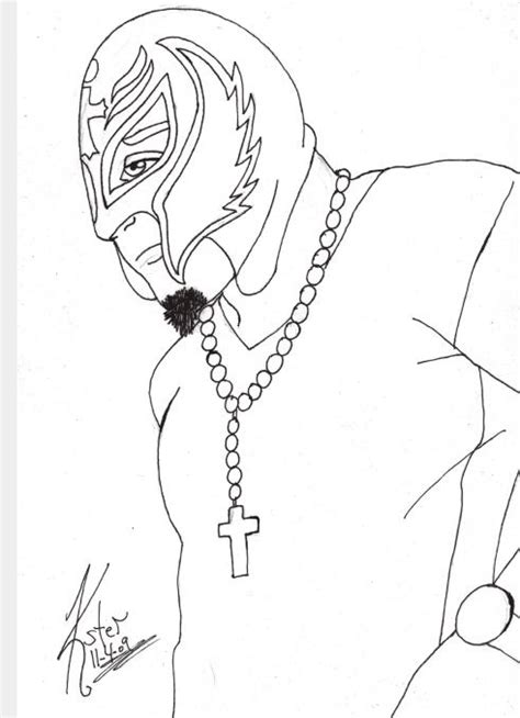 619 Rey Mysterio Coloring Coloring Pages