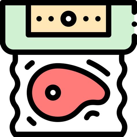 Meat Detailed Rounded Lineal Color Icon