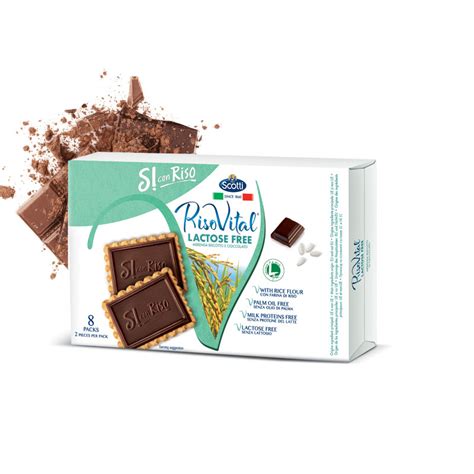 Si Con Riso Semplici E Buoni Biscuits With Dark Chocolate Bar