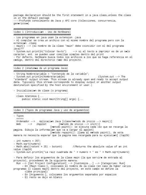curso videotutorial de java pdf java lenguaje de programación comillas