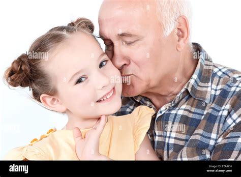 Opa Mit Seiner Enkelin Stockfotografie Alamy