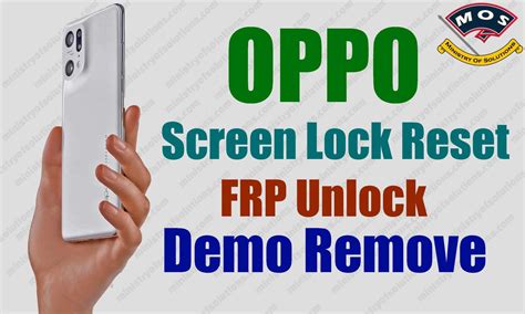 Oppo Flashing Screen Lock FRP Unlock Demo Remove Services