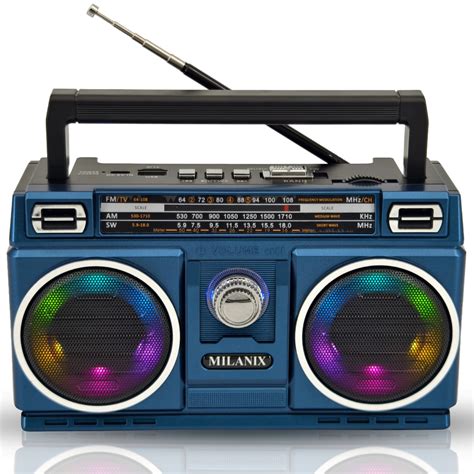 Small AM FM Radio Portable Rechargeable Battery Operated With Bluetooth