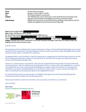 Fillable Online Submission Draft Planning And Design Code Phase Three