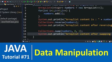Java Tutorial 71 Data Manipulation Methods In Collections YouTube