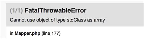 cannot use object of type stdclass as array · issue 234 · bradcornford googlmapper · github