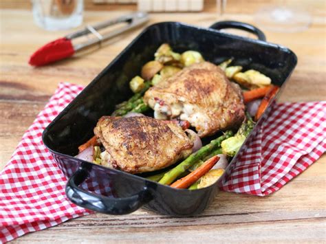 Hähnchenschenkel aus dem Ofen Rezept Hähnchenschenkel ofen