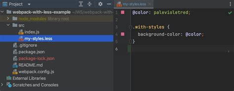 Sass Scss And Less Webstorm