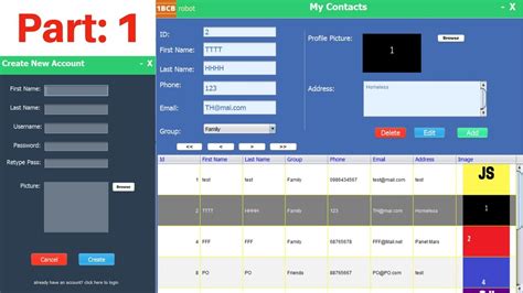 java contact management system project in java with mysql step by step [with source code] part