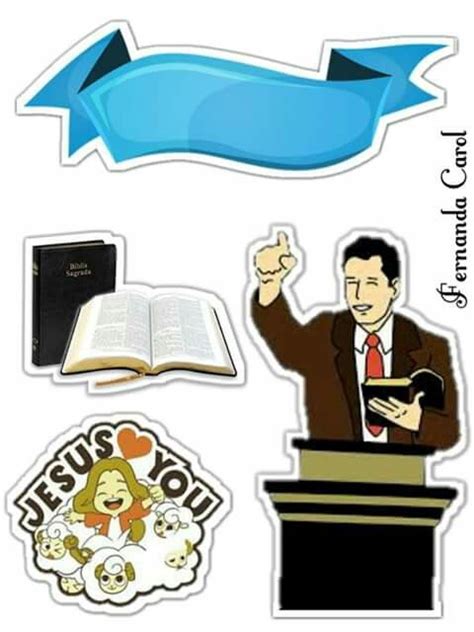 Topper Pastor Parabens Pastora Bolo Plaquinhas Bolo Evangelico