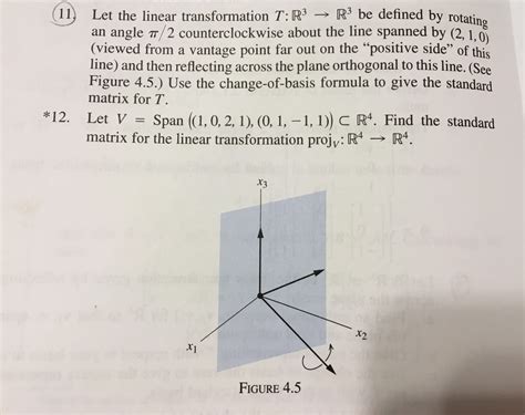 let the linear transformation t r 3 rightarrow r 3