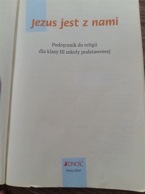 Jezus jest z nami kl 3 podręcznik Księżyno Kup teraz na Allegro