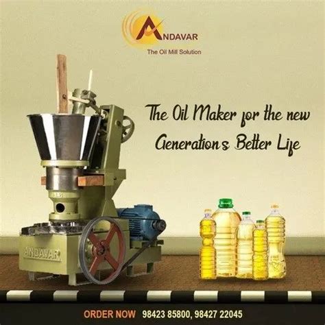 Semi Automatic Cold Press Oil Machine Capacity Ton Day At Best