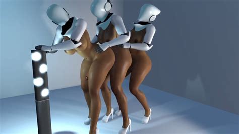 Three Shemale Robots Anal Train Fucking Haydee Porn Parody Xhamster