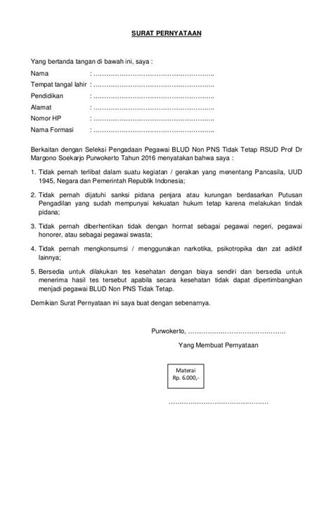 Detail Contoh Surat Pernyataan Tidak Pernah Dijatuhi Hukuman Pidana