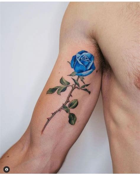 24 Lovely Blue Rose Tattoo Designs The XO Factor Blue Rose Tattoos