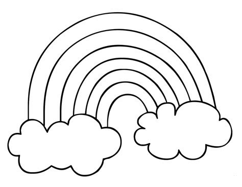 Coloriages arc en ciel gratuits à imprimer pour les enfants