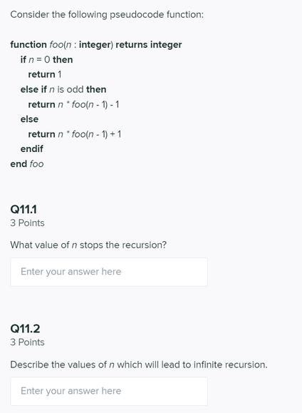 [solved] consider the following pseudocode functio solutioninn