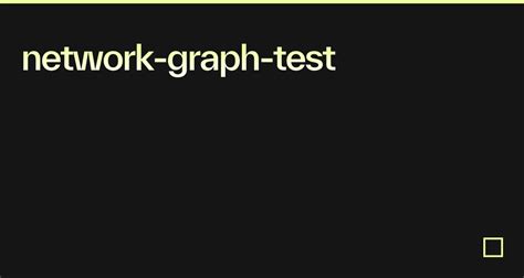 Network Graph Test Codesandbox
