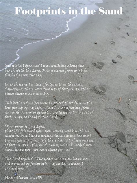 Footprints In The Sand Poem Printable Printable Computer Tools
