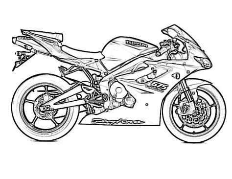 Coloriage Gratuit Moto De Course 123Dessins Source 1 Des Dessins
