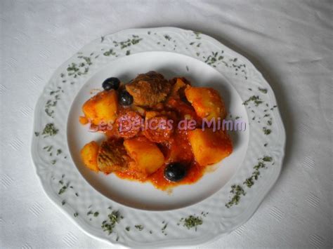 Mijoté de veau au chorizo et aux olives Les Délices de Mimm