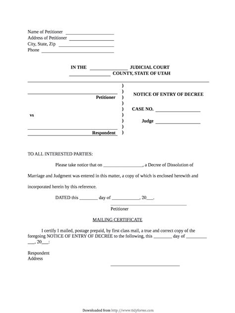 Fillable Online Address Of Petitioner Fax Email Print PdfFiller