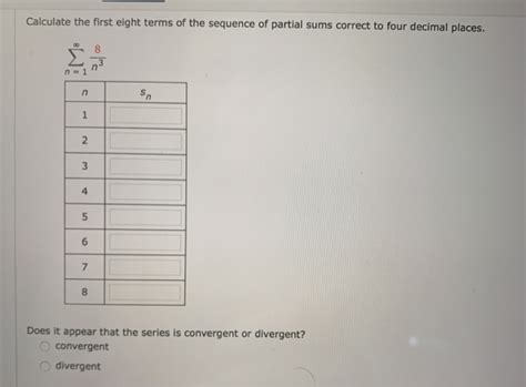 solved calculate the first eight terms of the sequence of