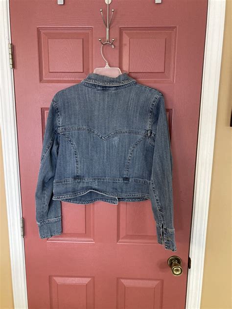 Womens Vtg Z Cavaricci Distressed Cropped Blue Jean Gem
