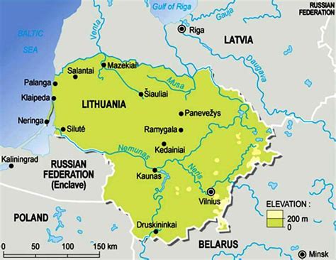 Mapa De Lituania Datos Interesantes E Informaci N Sobre El Pa S