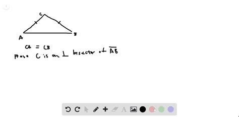 solved proving a theorem prove the converse of the perpendicular bisector theorem thm 6 2