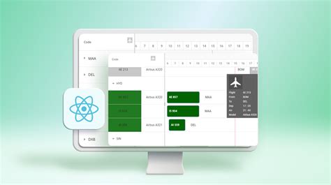 how to develop a flight tracker application with react gantt chart by suresh mohan