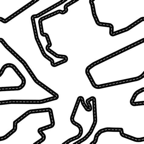 Premium Vector Black Abstract Race Track Circuits