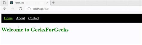 Link And Navlink Components In React Router Dom Geeksforgeeks