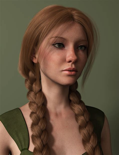 Long Braids Hair For Genesis Daz D
