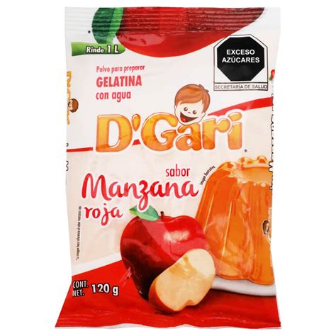 DGari Gelatina De Agua Manzana Roja En Polvo Desde 13 00