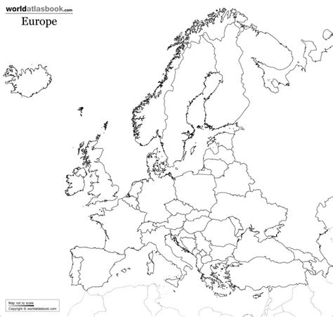 Map Of Europe Printable Blank
