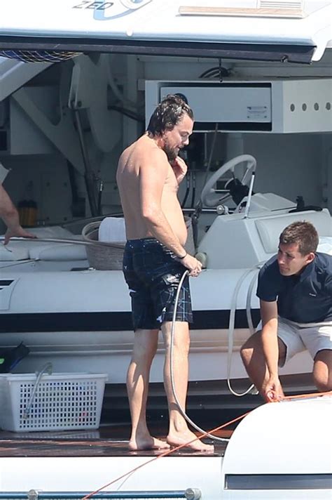 Leonardo DiCaprio And Toni Garrn Enjoy An Afternoon On Their Yacht Off