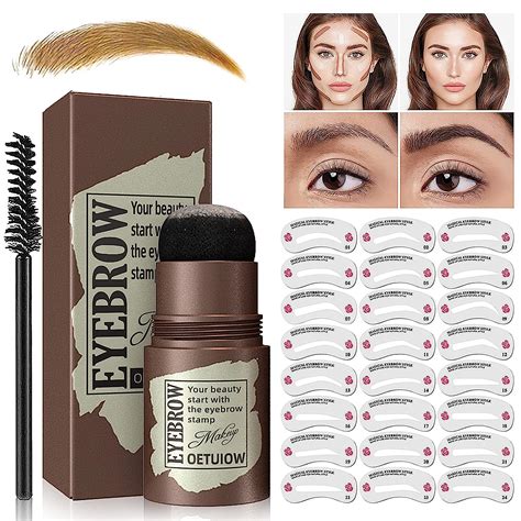 Buy Eyebrow Stamp Stencil Kit One Step Brow Stamp Shaping Kit