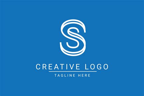 Modern Creative Letter S Vector Logo Design Minimalist Flat Line Logo