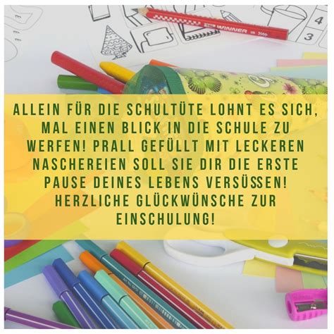 50 Glückwünsche zur Einschulung und Sprüche zum Schulanfang