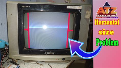How To Repair Horizontal Section In Crt Tv Horizontal Size Problem