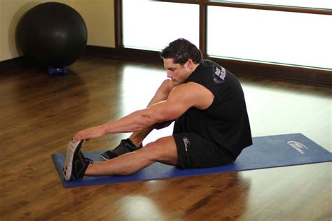 Seated Calf Stretch Exercise Videos Guides Bodybuilding