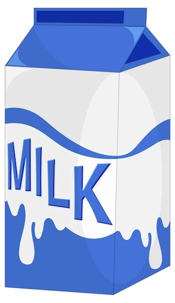 Milk Carton Mascot A Cartoon Illustration Of A Milk Carton Clip Art